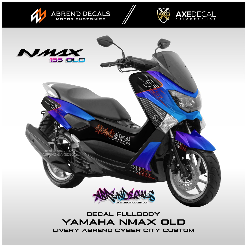 Jual Decal Fullbody Nmax 155 Old Abrend Cyber City Custom / Stiker ...