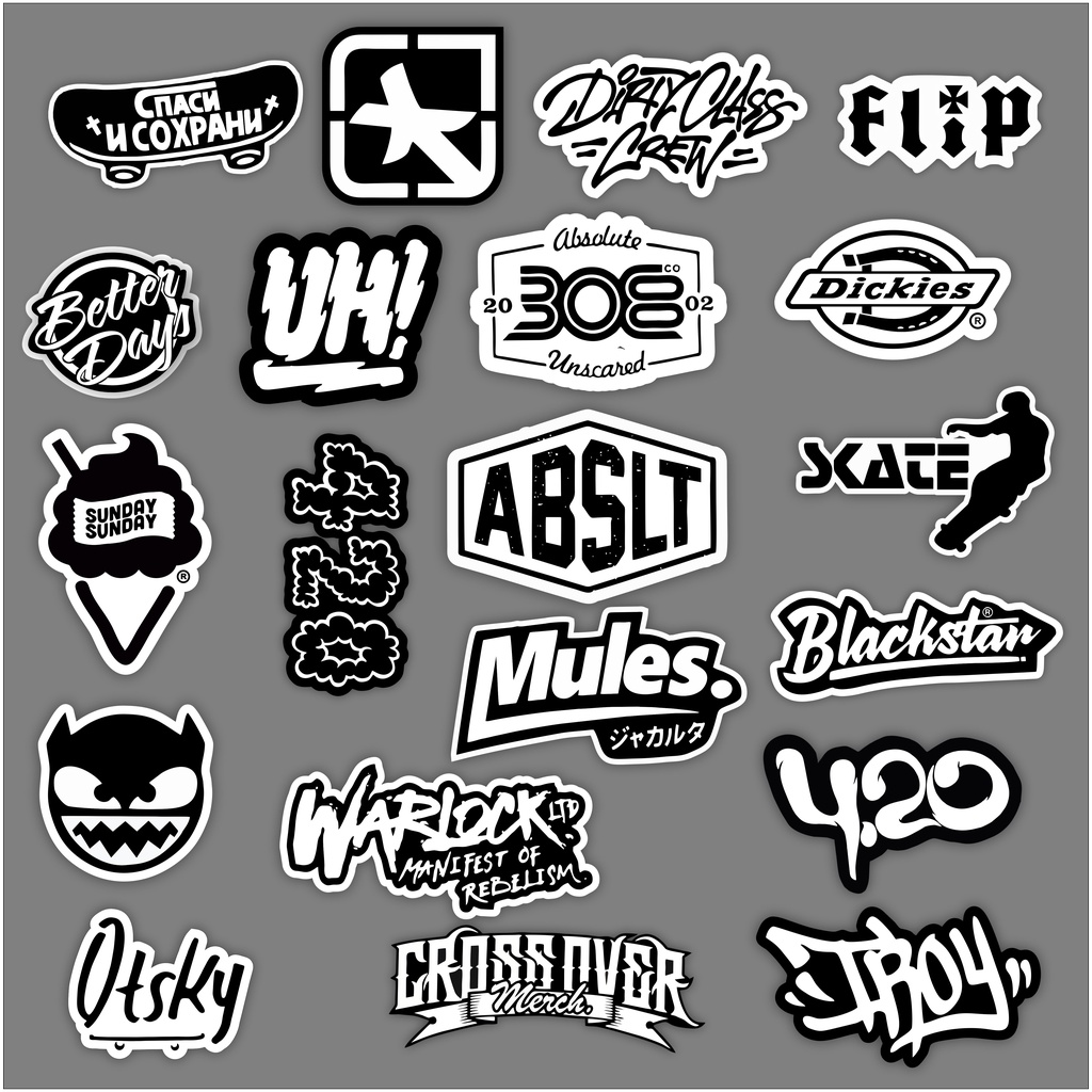 Jual STIKER BRAND DISTRO VARIASI BLACK GRAFTAC HYPEBEAST LOCALBRAND ...