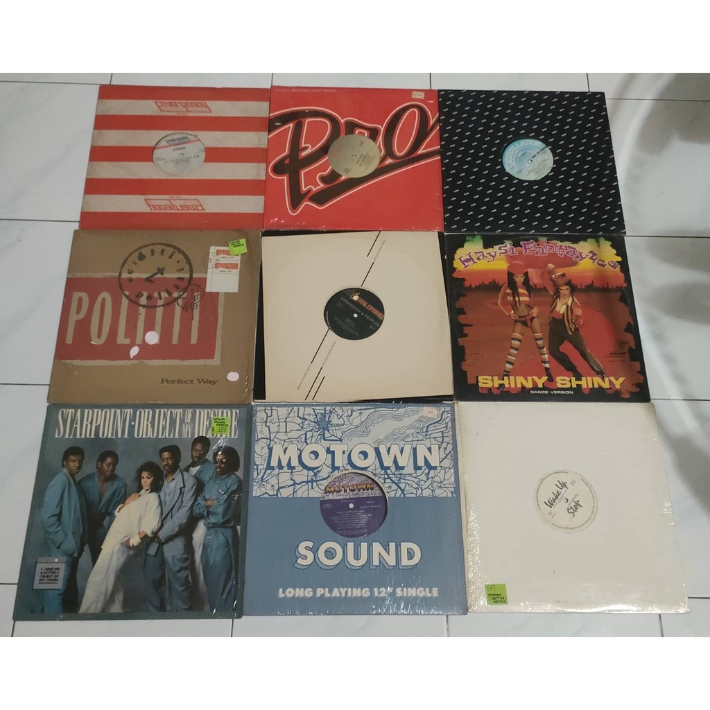 Jual Piringan Hitam Vinyl Single 12 Inch Macam-Macam Lagu 75 Ribuan ...