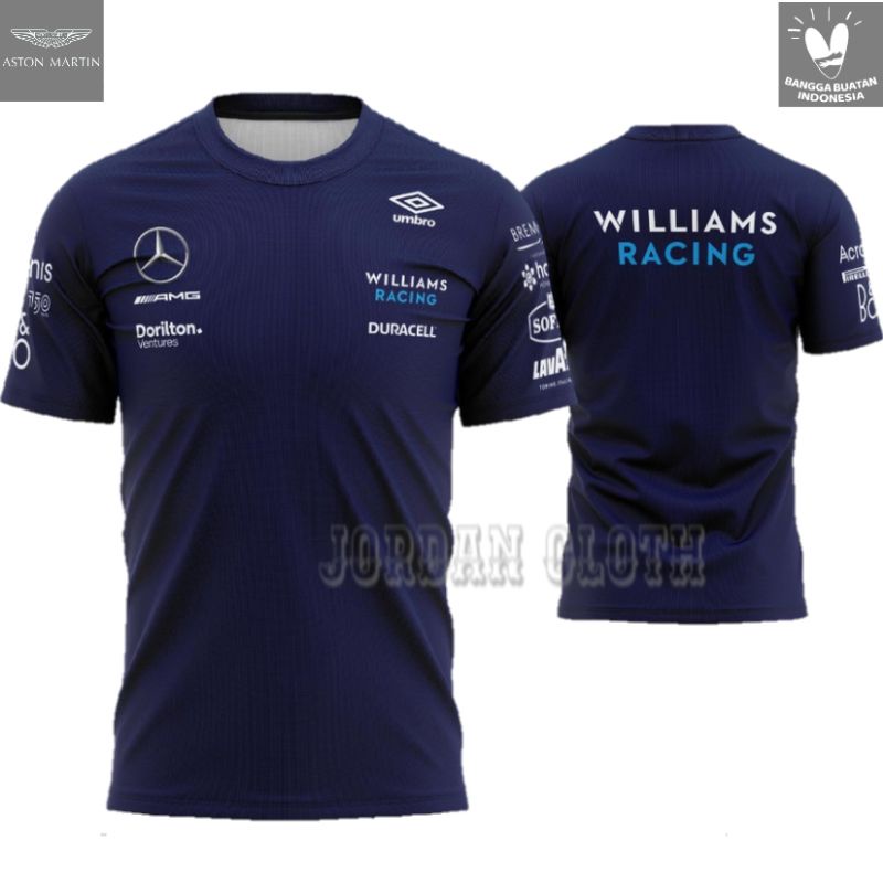 Jual Tshirt Baju Kaos Formula One F1 Williams Racing | Shopee Indonesia