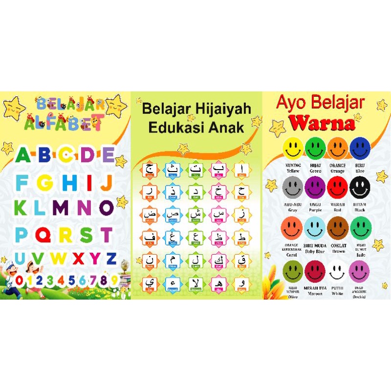 Jual Banner edukasi - Poster edukasi - poster belajar anak anak ...