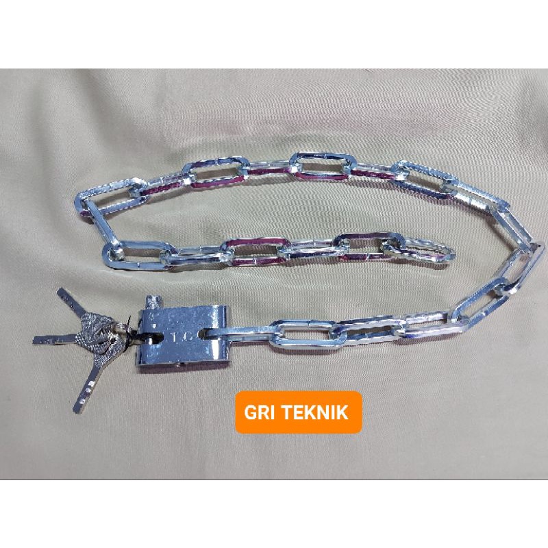 Jual GEMBOK RANTAI TC KOREA PANJANG 60 CM DAN 90 CM / CHAIN LOCK ...