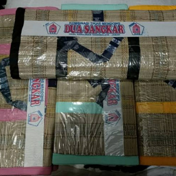 Jual Dua Sangkar Tikar Lipat Mendong JUMBO 2m /Tikar Kombinasi/Tikar ...