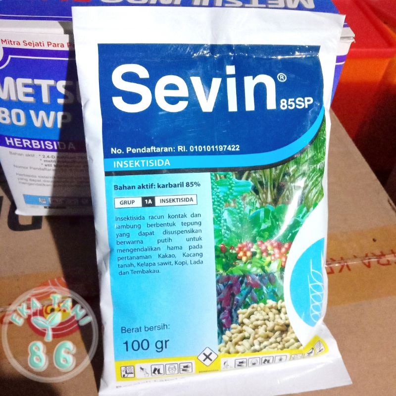Jual SEVIN 85SP INSEKTISIDA PEMBASMI HAMA TANAMAN KEMASAN 100 GR ...