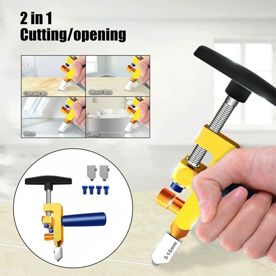 Jual Alat Pemotong Kaca 2 In 1 Keramik Ubin Glass Cutter Manual ...