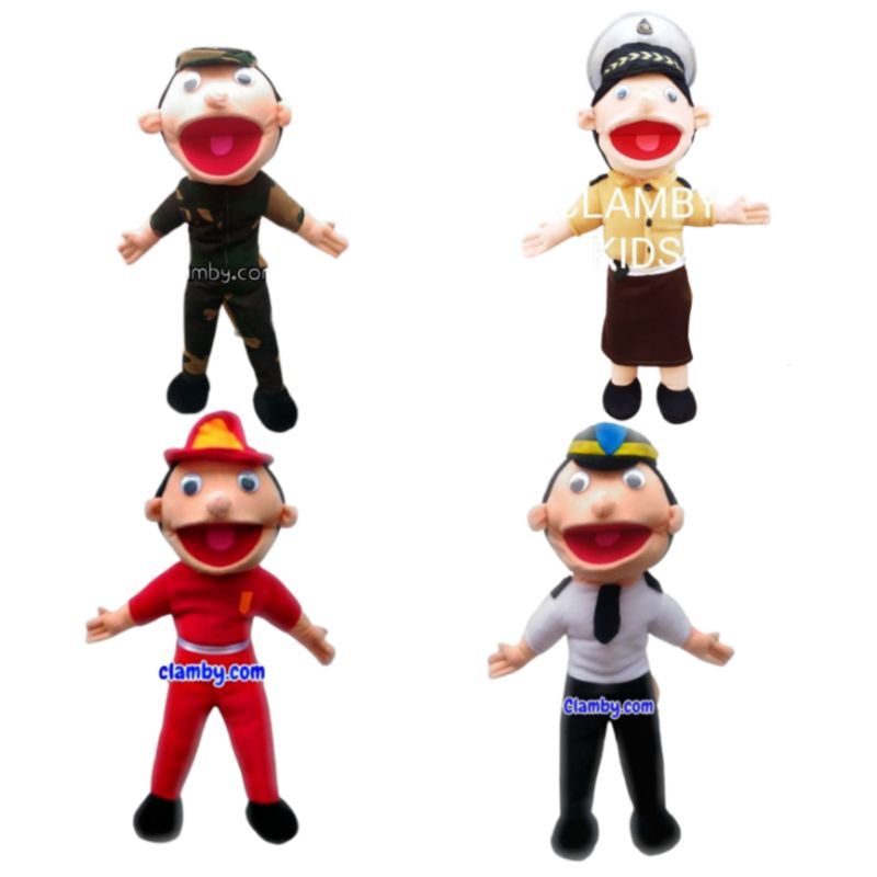 Jual Boneka Tangan Muppet Profesi | Boneka Dongeng | Boneka Lucu | Hand ...