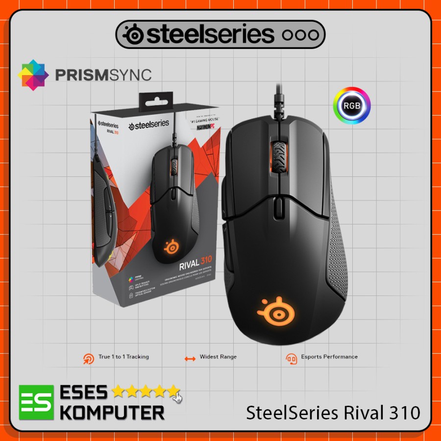 Jual Mouse SteelSeries Rival Black 310 TrueMove3 Custom Sensor - Gaming ...