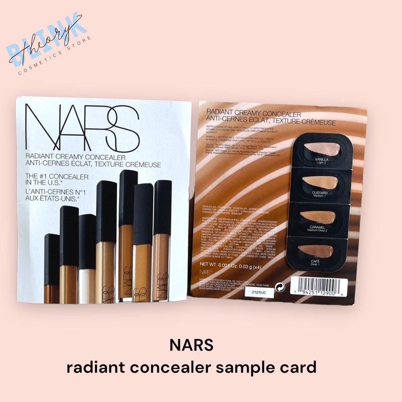 Jual NARS radiant concealer sample card | Shopee Indonesia
