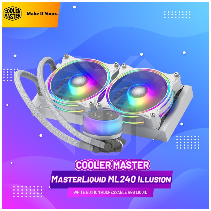 Jual Cooler Master MasterLiquid ML240 Illusion White Edition ARGB ...