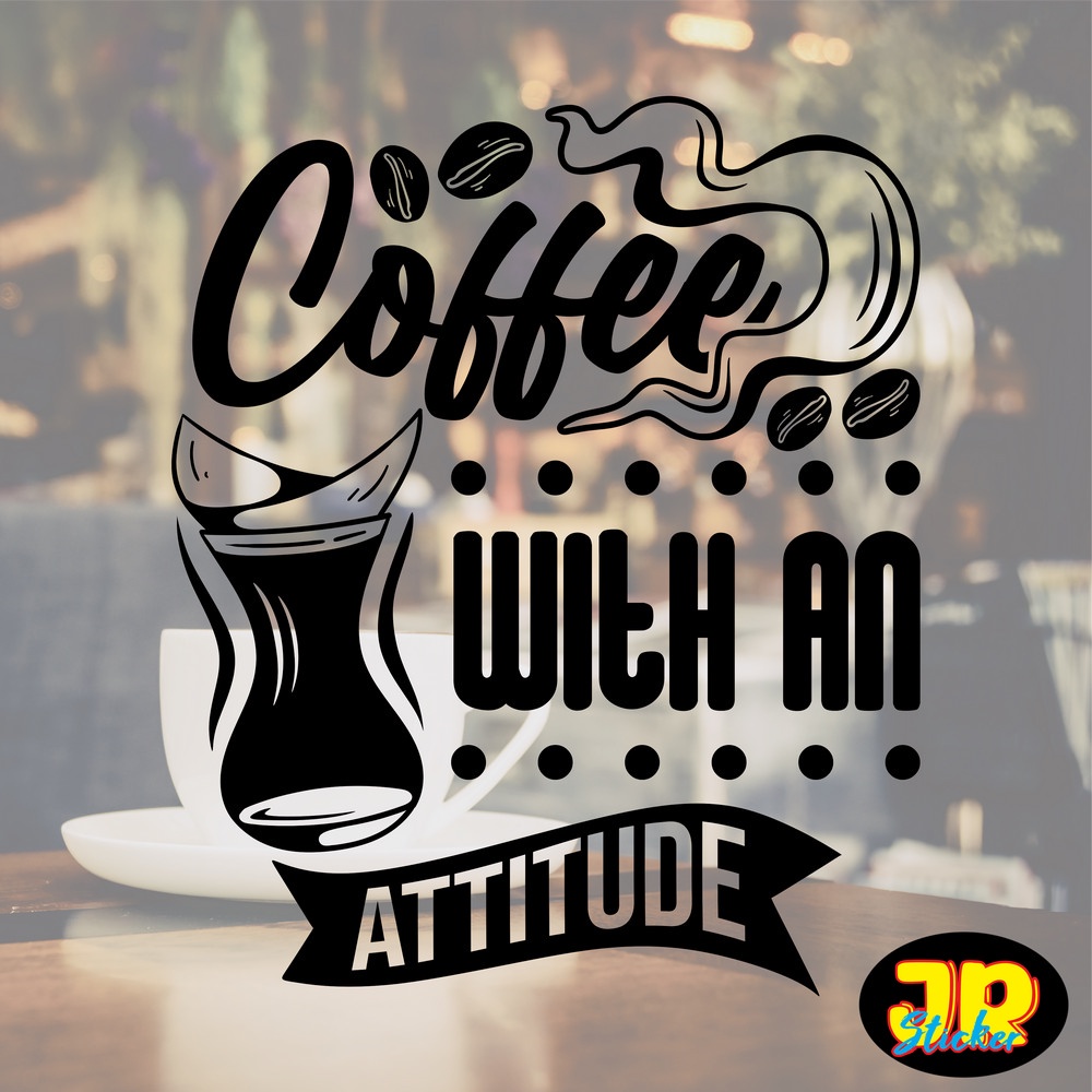 Jual Stiker Kaca Sticker Dinding Cafe Qoutes Kopi Coffee Sticker ...