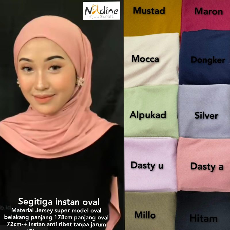 Jual jilbab segitiga instant | Shopee Indonesia
