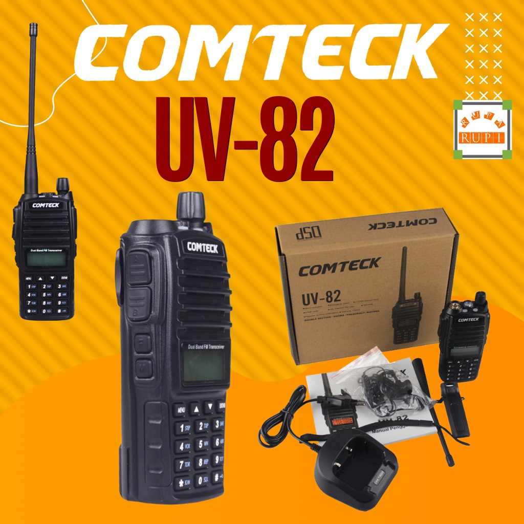 Jual HT Comteck UV-82 Dual Band VHF - UHF Radio FM Promo | Shopee Indonesia