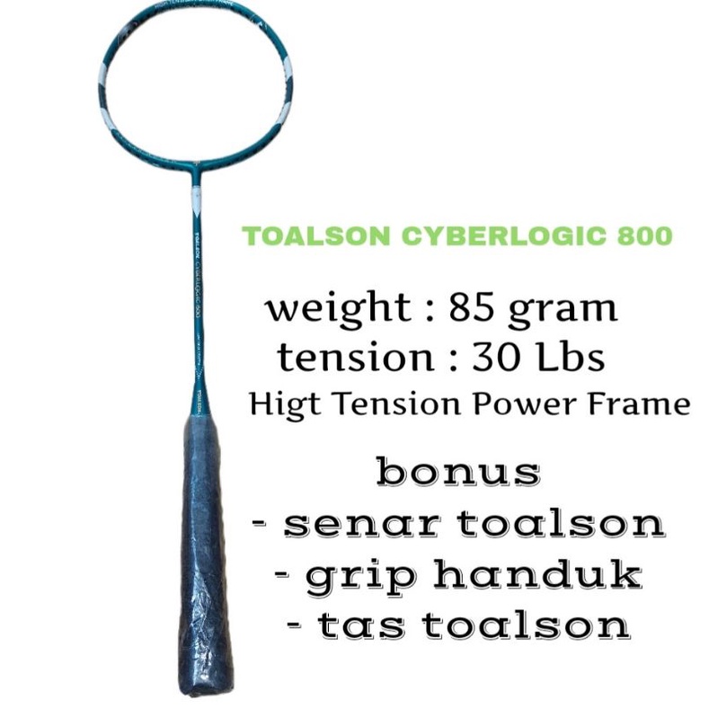 Jual Raket Badminton Toalson CYBERLOGIC 800 Original Japan | Shopee ...