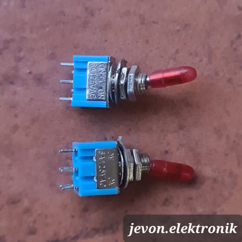 Jual Saklar Toggle 3 6 p pin ON OFF RRT Biru Togel Switch 3p 3pin 6p ...