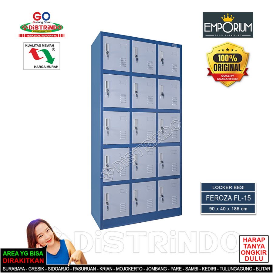 Jual Locker Besi / Rak Buku / Lemari Arsip 15kotak Full kunci | Shopee ...