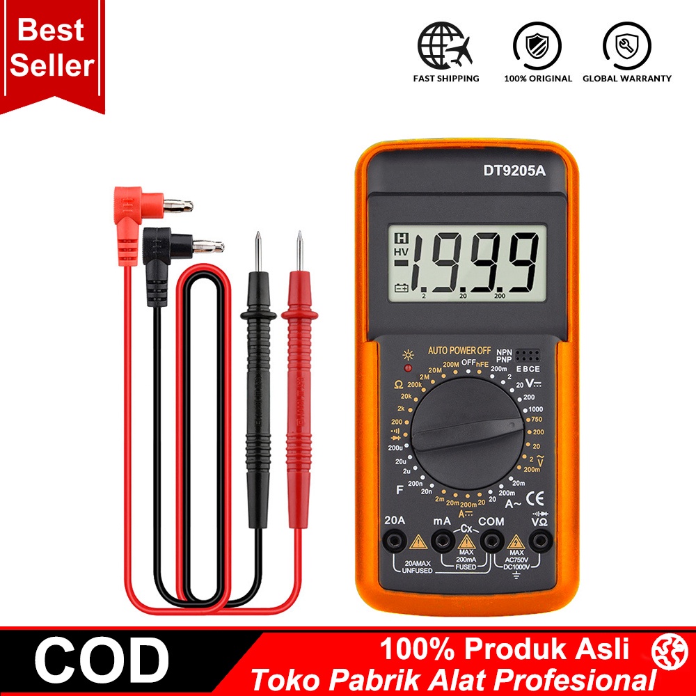Jual (Dikirim Dari Jakarta)MULTIMETER / MULTITESTER ALAT UKUR LAYAR ...
