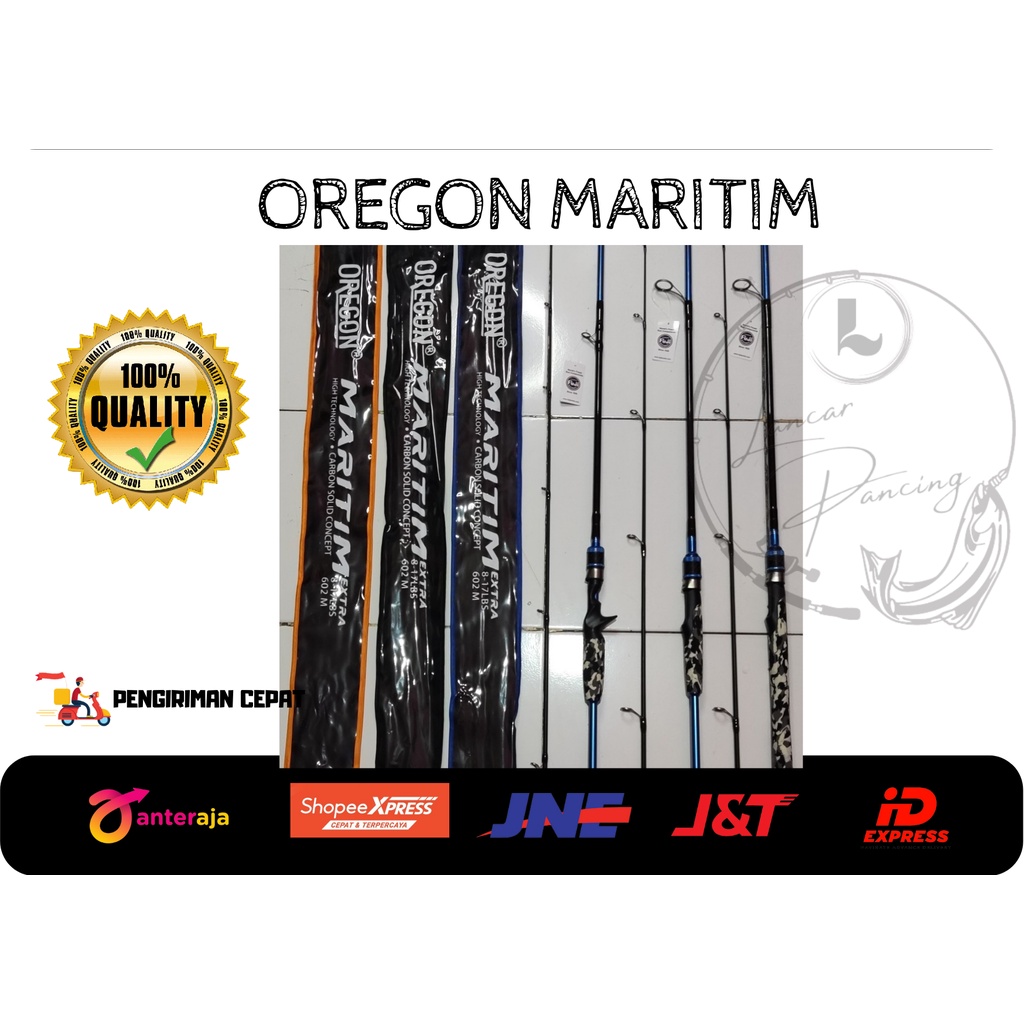 Jual TEGEK JORAN OREGON MARITIM EXTRA SP602M 180 CARBON SOLID FULL FUJI ...