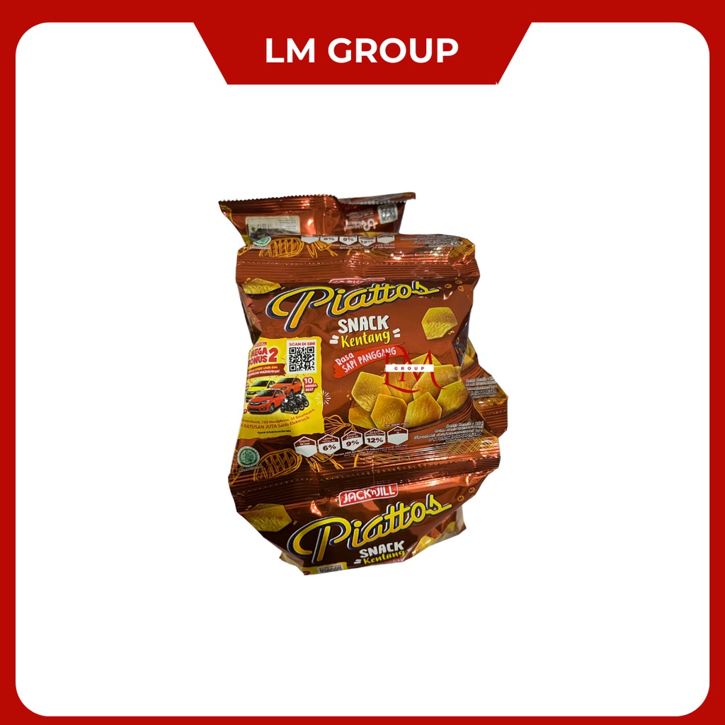 Jual Piattos Keripik Kentang Sapi Panggang Ecer 1000/2000 Renceng Isi ...