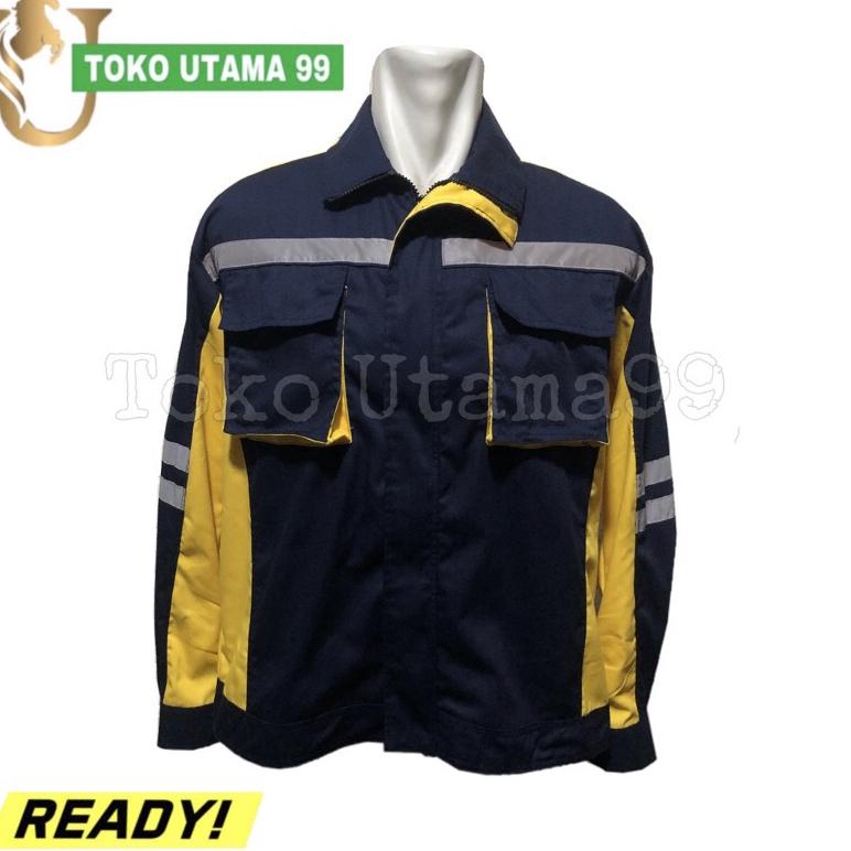 Jual KJT.21De22ᴾ • Baju safety plus logo safety first dan bendera ...