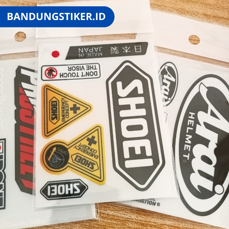 Jual Stiker Pack Racing UV Print Timbul Motor Helmet Botol Laptop ...