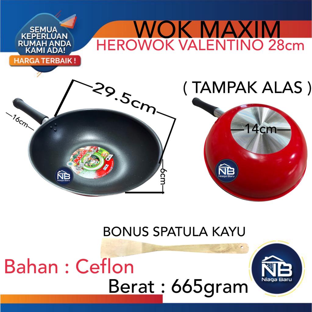 Jual Wajan Maxim Hero Wok 28 CM | Shopee Indonesia