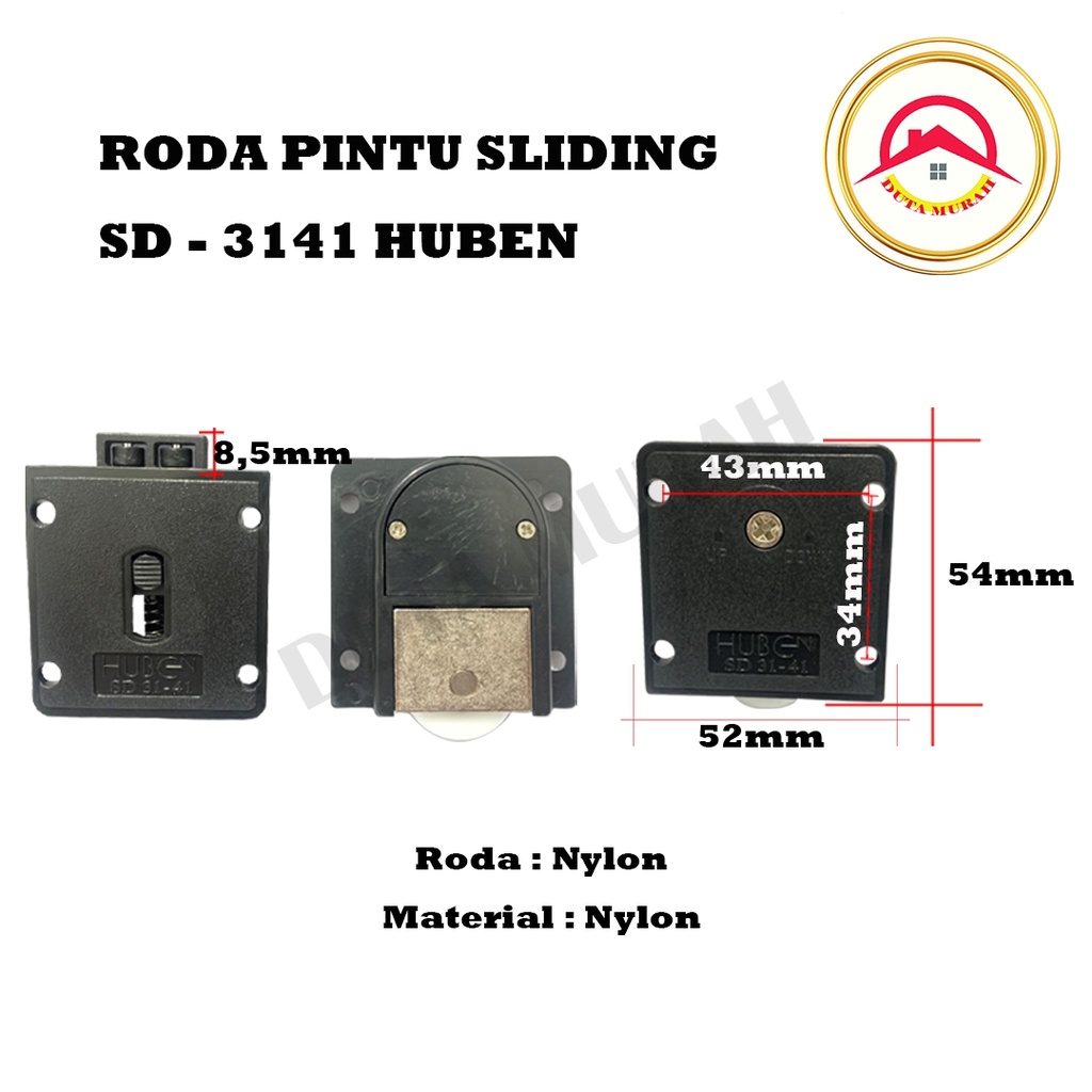 Jual Roda Pintu Lemari Geser SD 3141 Sliding Huben Tesero | Shopee ...