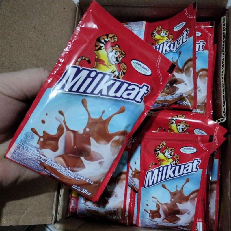 Jual Milkuat minuman mengandung susu Rasa cokelat krim isi bersih 50ml ...