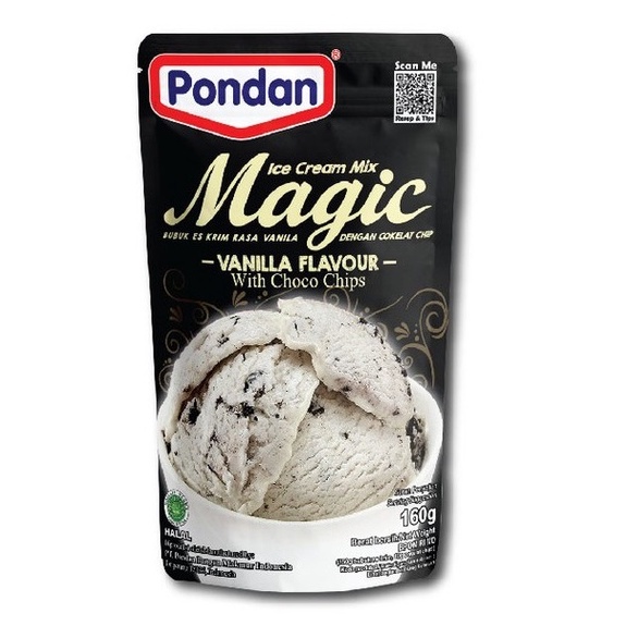 Jual Pondan Ice Cream Premix 75g/160g ( 3 Varian ) | Shopee Indonesia