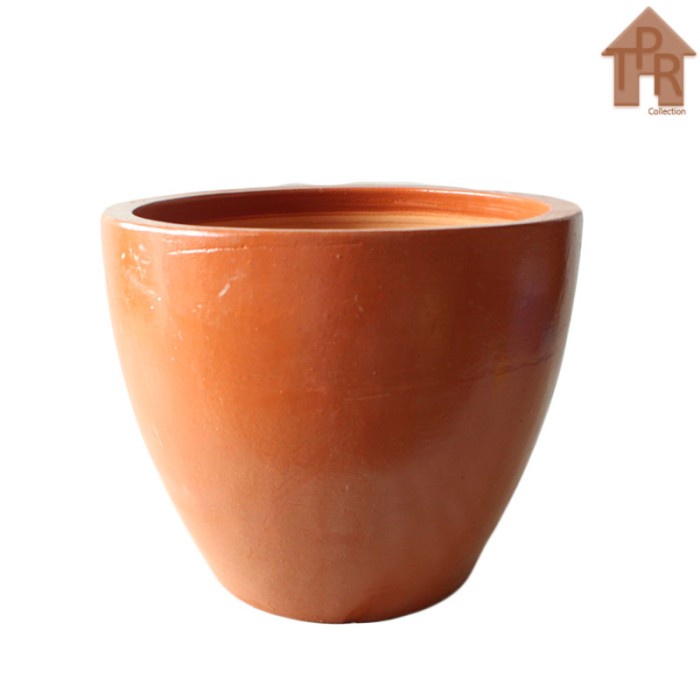Jual Pot Bunga / Pot Tanah Liat / Pot Cawan Terakota Glossy D35 ...