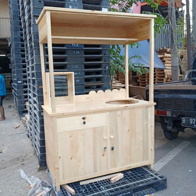 Jual gerobak bakso, gerobak mie ayam, gerobak usaha kuliner | Shopee ...