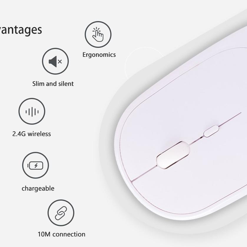 Jual PROMOSI !! 10.10 Goojodoq Bluetooth Mouse Wireless Silent Ultra ...