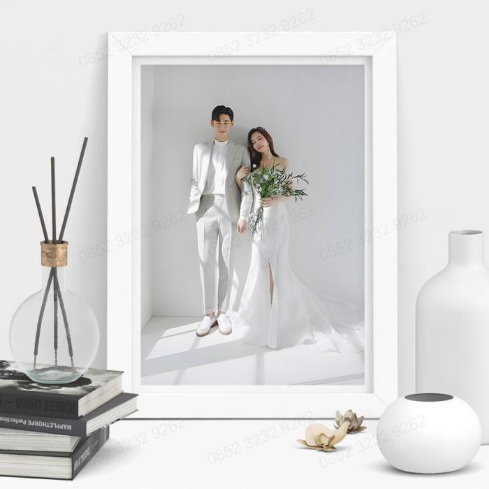 Jual Cetak Bingkai 20R Ukir / Bingkai Foto 20R Minimalis Frame Putih ...