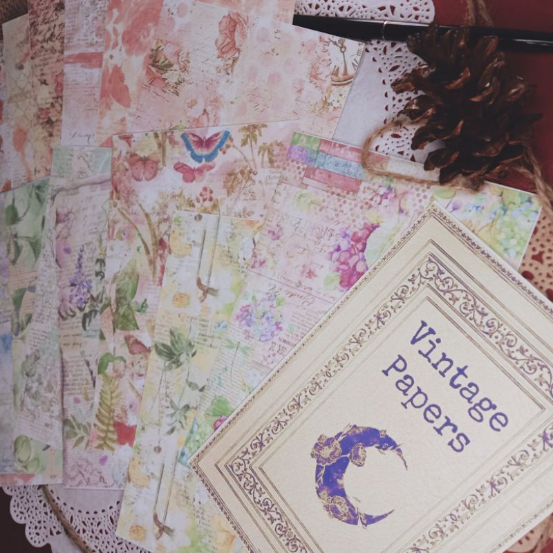 Jual paper deco, material paper, vintage paper, kertas aesthetic ...