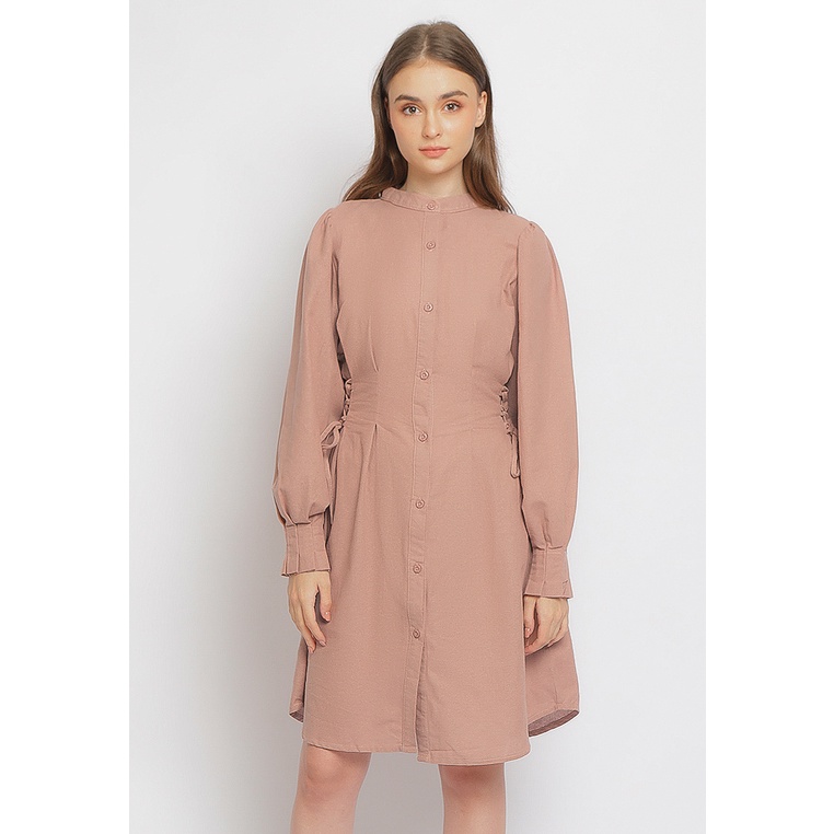 Jual Annetha Dress Pink | Shopee Indonesia