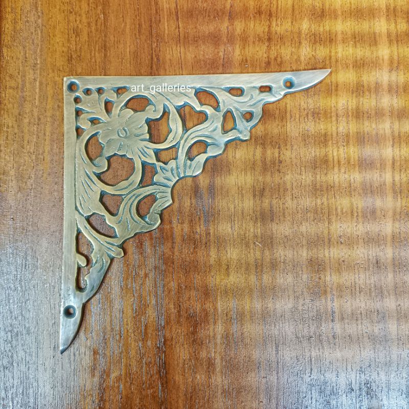 Jual Siku ukir kuningan antik aksesoris meja pintu pengaman furnitur ...