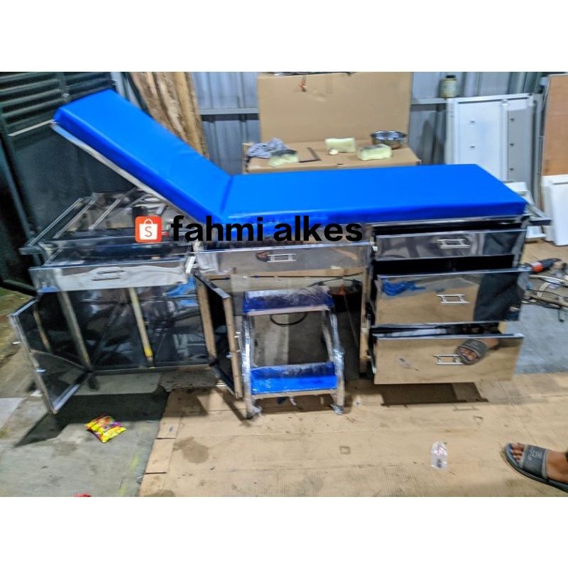 Jual Bed periksa advance 1 loker 5 laci / Meja perikas advance / bed ...
