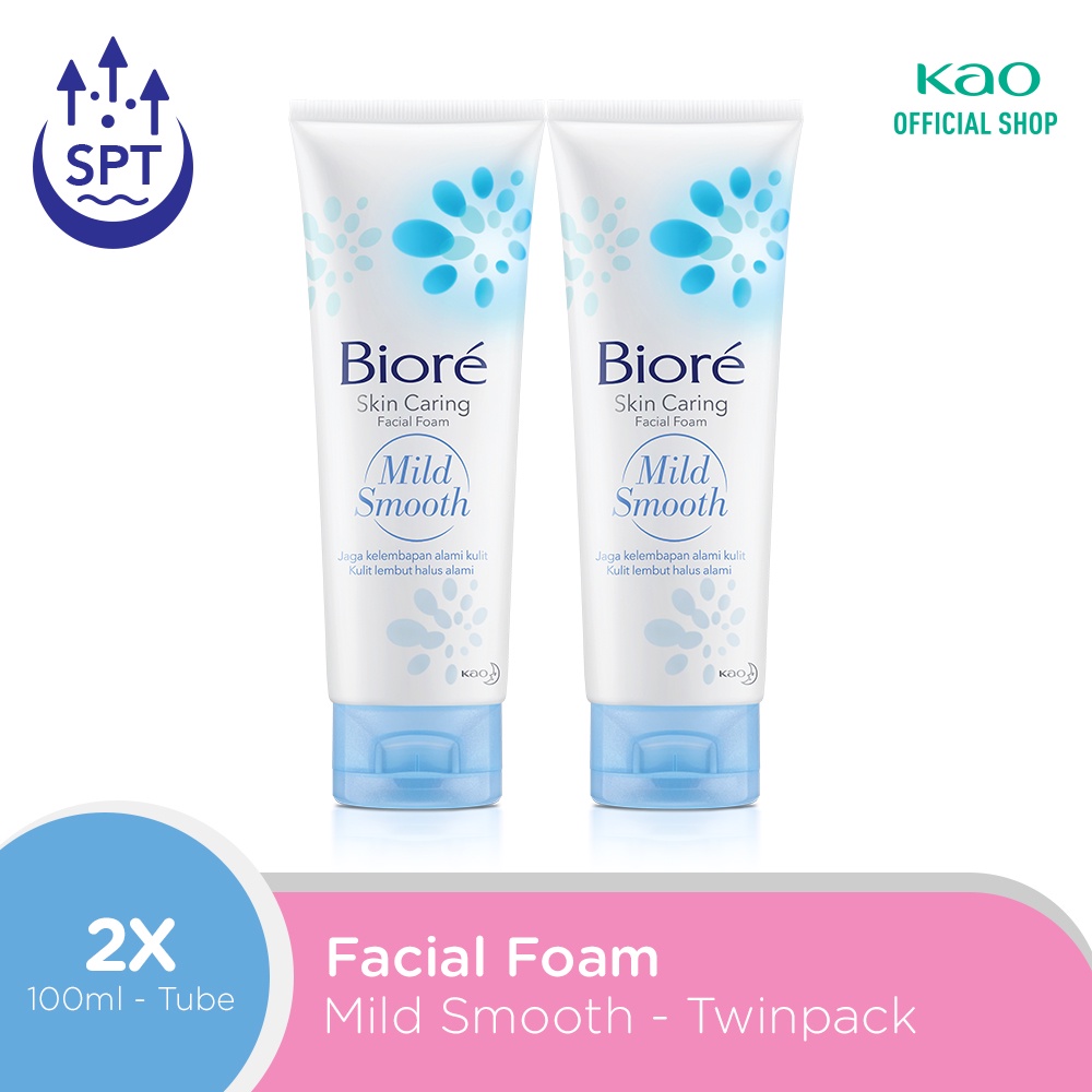 Jual Biore Skin Caring Sabun Cuci Muka Untuk Kulit Kering Mild Smooth ...