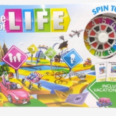 Jual Mainan Board Games The Game Of life Spin To Wheel Family Games ...