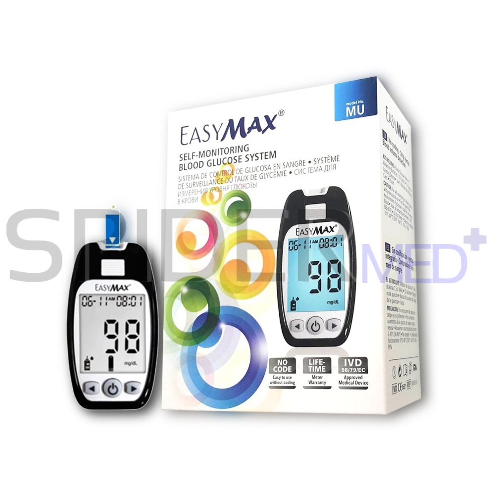Jual EASYMAX MU ALAT TES GULA DARAH / EASY MAX GLUCOSE METER CONNECT PC ...