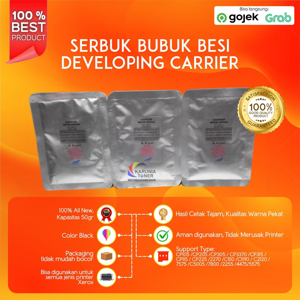 Jual Serbuk Bubuk Besi Developing Carrier Fuji Xerox C3300 P355 M355 ...