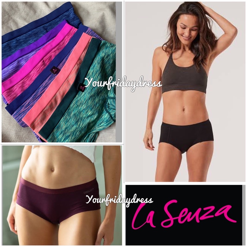 Jual (17 Dots) Comfort Soft Seamless boxer Panty LASENZA Basic Heather Ultrasoft Modal Panties ...