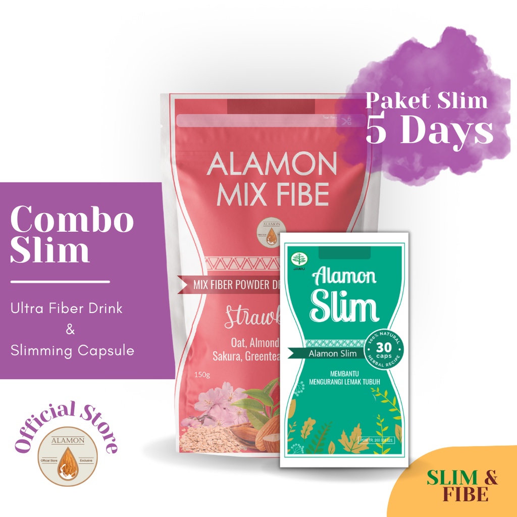Jual Pelangsing COMBO / Fiber drink 150gr dan Kapsul Herbal 30 Caps ...