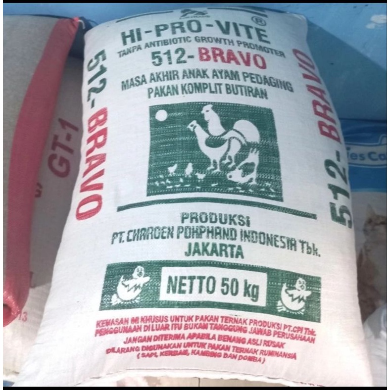 Jual pakan ayam pedaging 512 kemasan 1kg | Shopee Indonesia