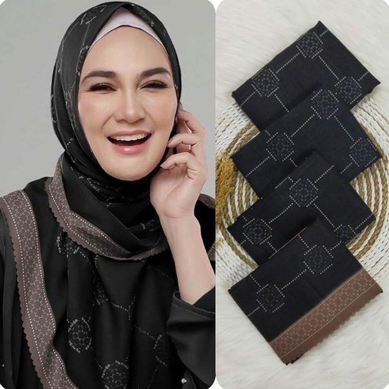 Jual Hot - Hijab Voal Segiempat / Hijab Motif Luna Maya / Hijab Premium ...