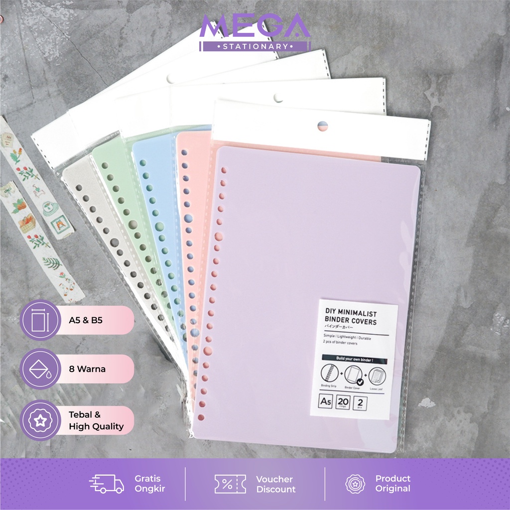 Jual Sampul Binder B5 A5 / Binder Cover / DIY Binder Cover Plastic ...