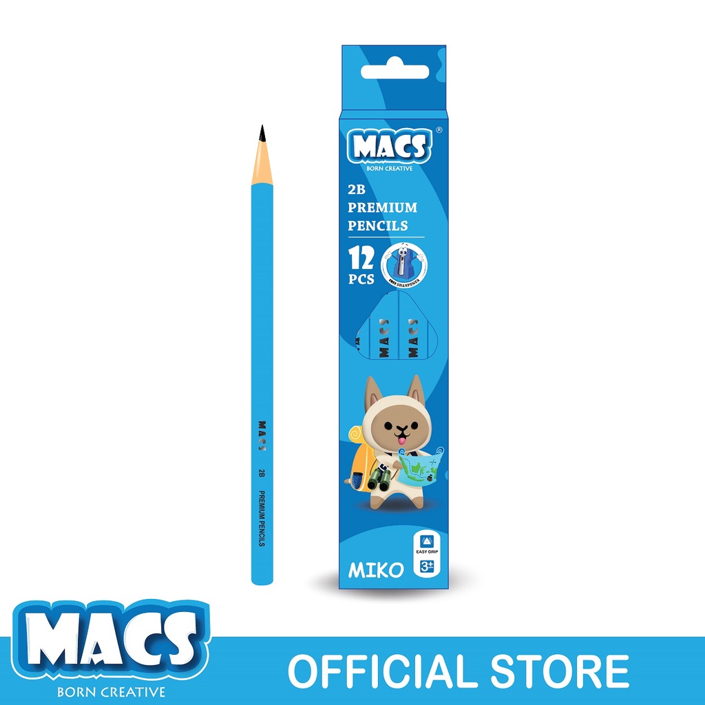 Jual MACS Pensil 2B Triangle Premium Miko | Shopee Indonesia