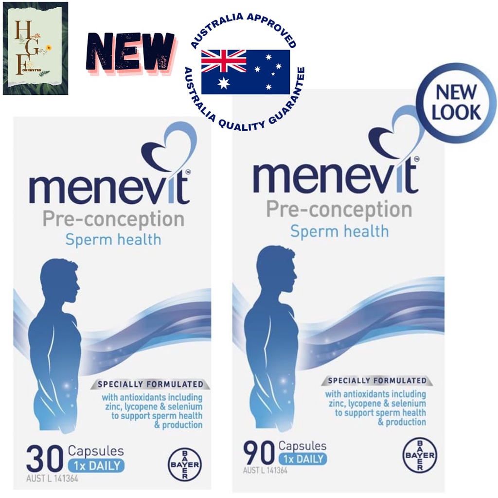 Jual Menevit Pre-conception Sperm health 30 Capsules | Shopee Indonesia