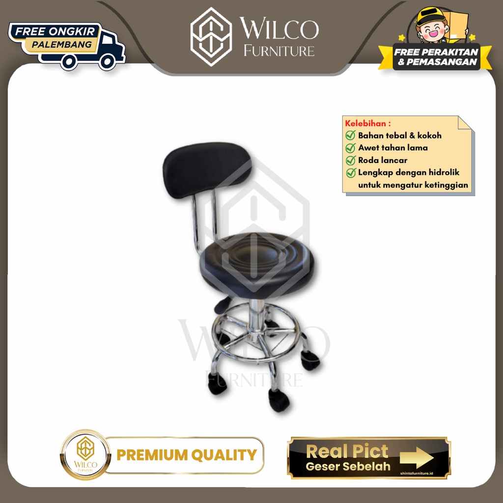 Jual Kursi Salon Hidrolik NK23 / Bar Stool Multifungsi / Kursi Bar ...