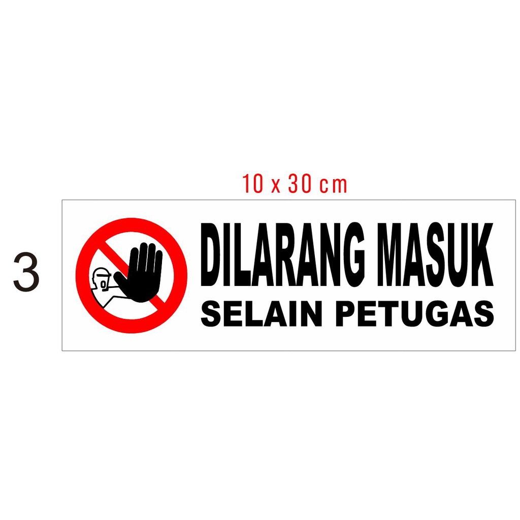 Jual Sign Acrylic Custom Staff Only | Stiker Staff Only | 9 Pilihan ...