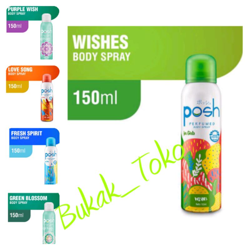 Jual Posh Perfumed Spray 150ml All Varian | Shopee Indonesia